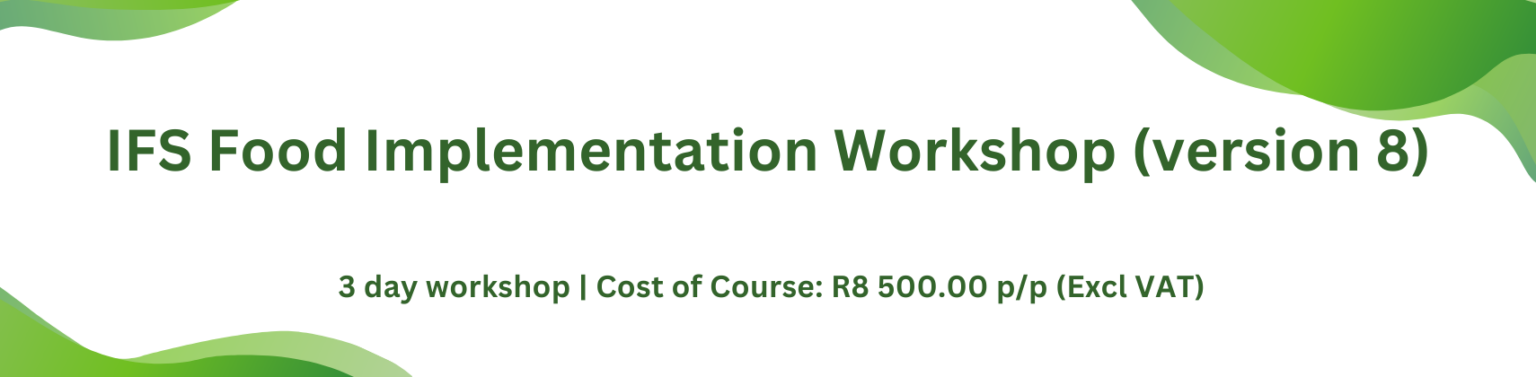 IFS Food Implementation workshop (version 8) - Progress Excellence